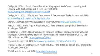 Webquest e virtual field trip | PDF