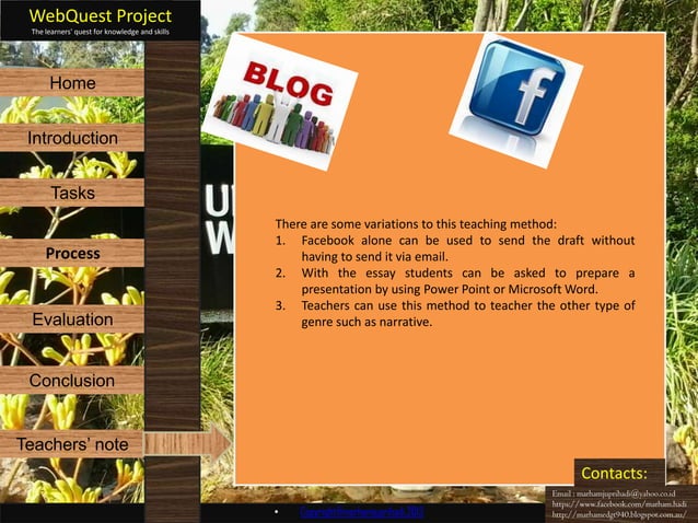 WebQuest: Using multimedia to teach argumentative essays | PPTX