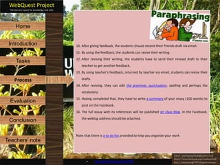 WebQuest: Using multimedia to teach argumentative essays | PPT
