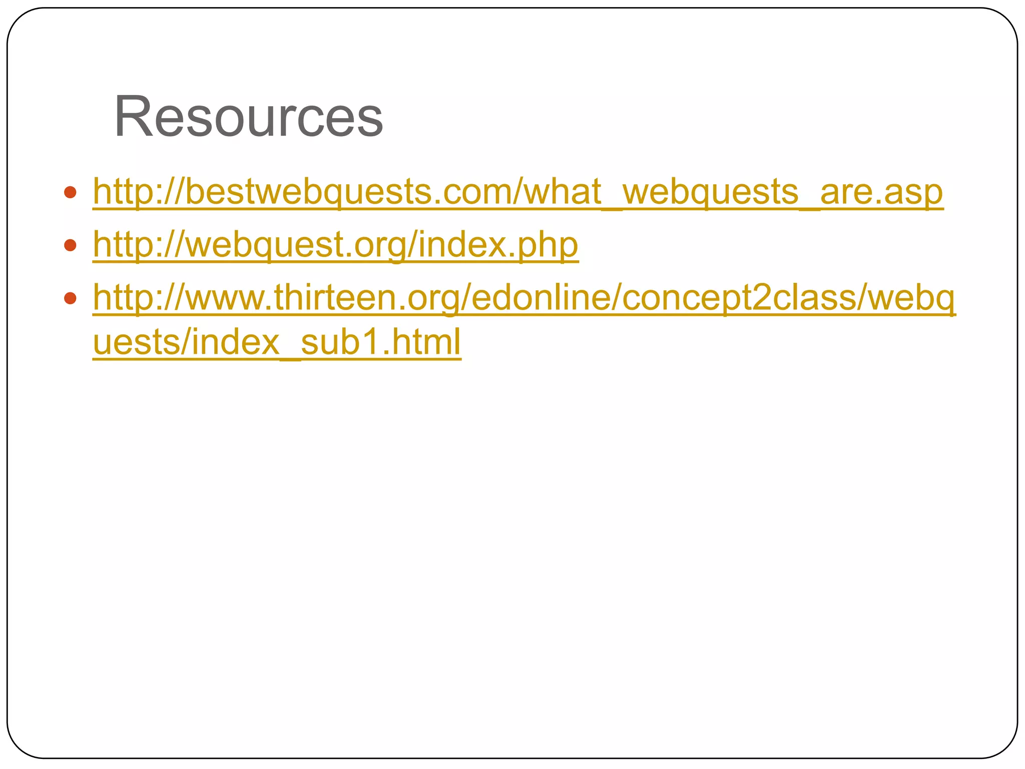 Webquestforclass | PPT