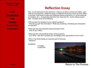 331 Webquest: The Great Gatsby | PPT