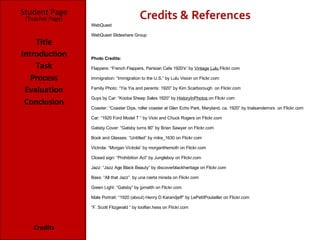 331 Webquest: The Great Gatsby | PPT