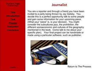 331 Webquest: The Great Gatsby | PPT