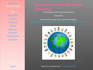 Countries Around the World Webquest | PPT | Desktop Publishing ...