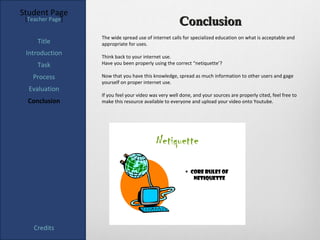 Webquest Internet Netiquette | PPT
