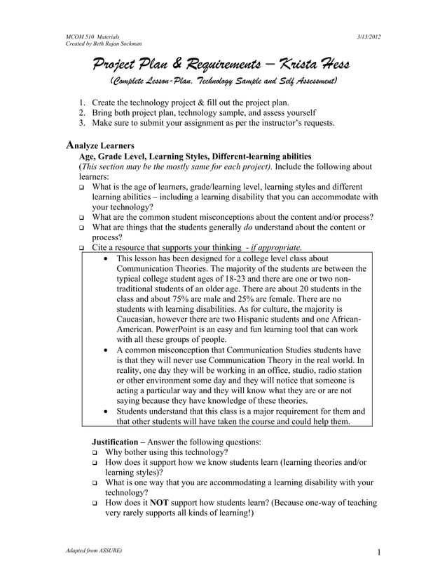 WebQuest Lesson Plan | DOC