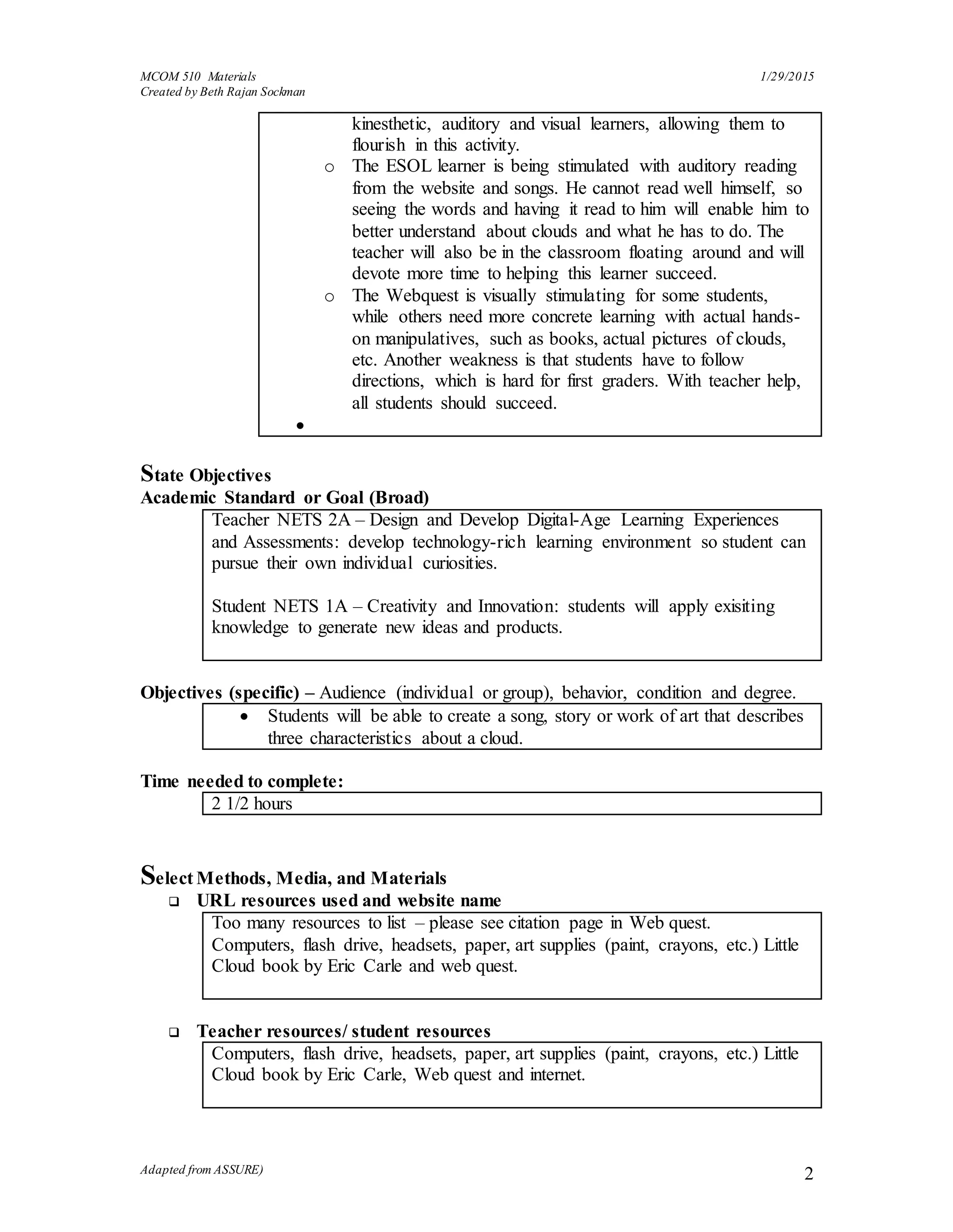 WebQuest Lesson Plan | DOCX | Internet for Beginners | Internet