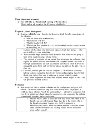 WebQuest Lesson Plan | DOCX