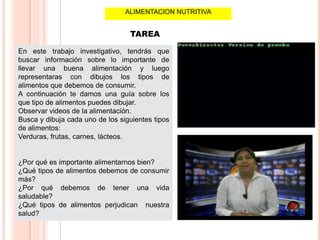 Webquest " Alimentación Nutritiva" | PPTX