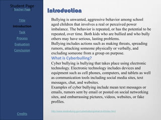 Webquest:Cyberbullying | PPTX
