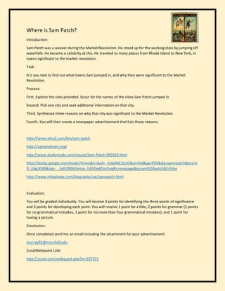 Webquest murray | PDF