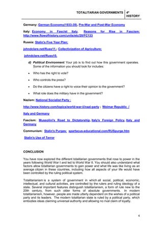 Project Totalitarism | PDF