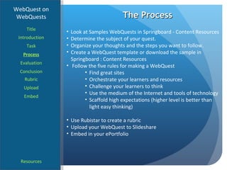 WebQuest on WebQuests for Educators | PPT