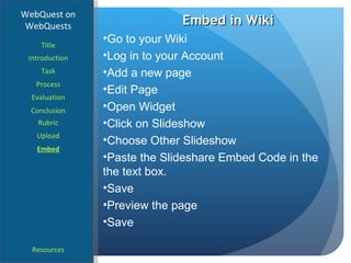 WebQuest on WebQuests for Educators | PPT