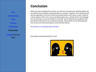 Webquest peru | PPT