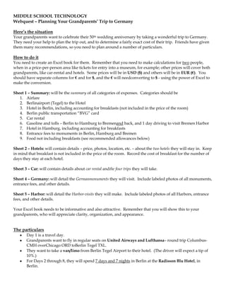 Webquest planningyour grandparentstriptogermany(1) | DOCX