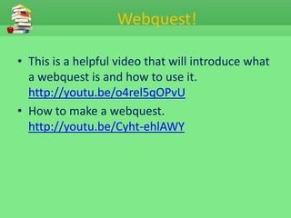 Webquest ppt | PPT