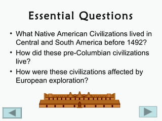5th grade Webquest: Pre-columbian civilizations | PPT
