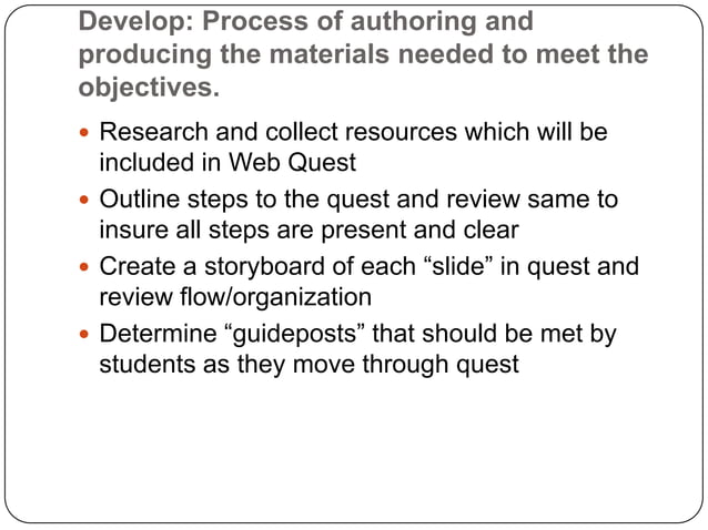 Web quest presentation e_feig_edu643 | PPT