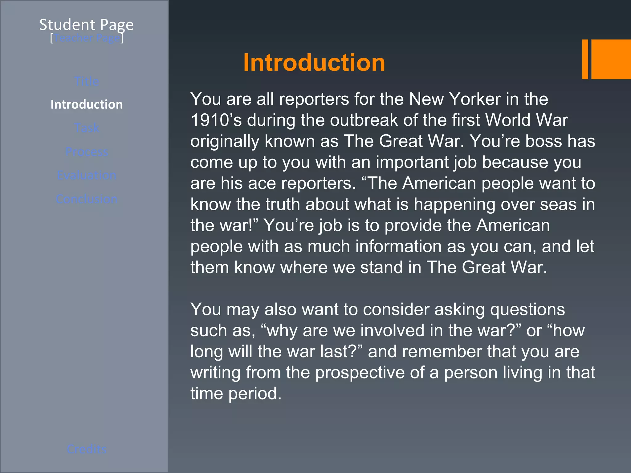Webquest project | PPT