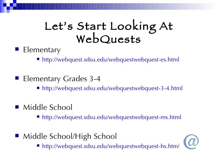 Teaching with Webquests