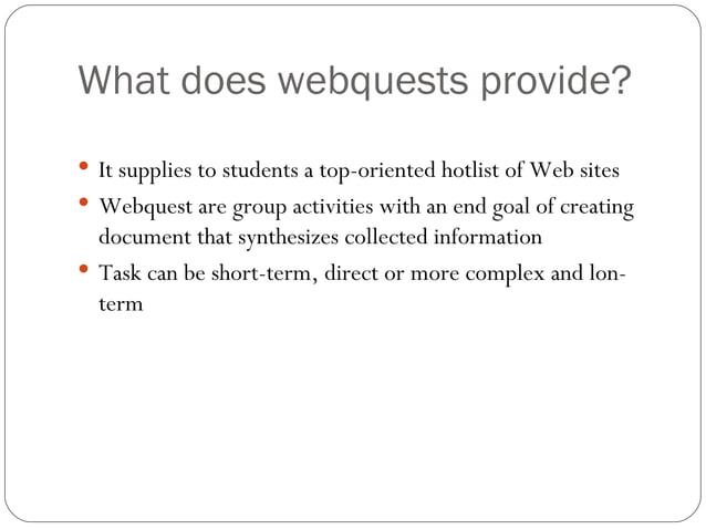 Webquests | PPT