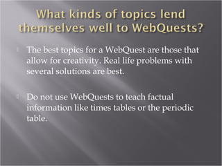 Web quests | PPT
