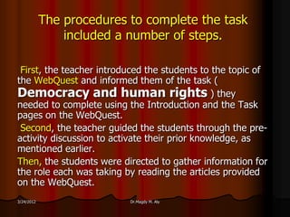 Webquests and EFL teaching and learning | PPT