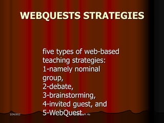 Webquests and EFL teaching and learning | PPT