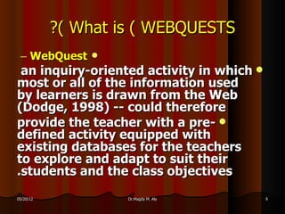 Webquests (2) | PPT