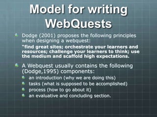 Webquests in EFL/ESL teaching | PPT