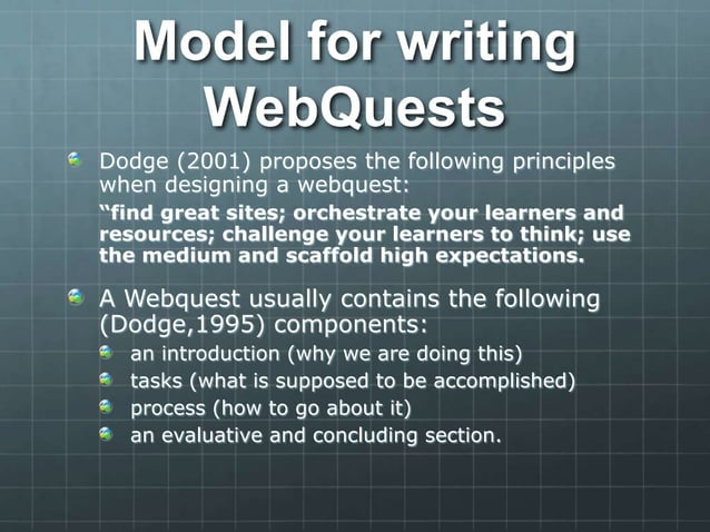 Webquests in EFL/ESL teaching | PPT