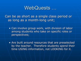 Webquests | PPT