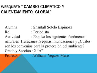 Webquest shantall | PPTX