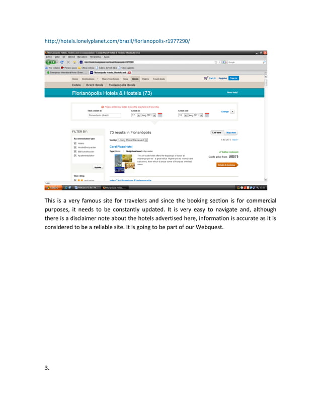 Webquest site evaluation | DOC