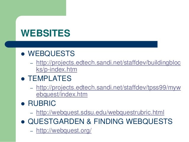 Webquest Examples