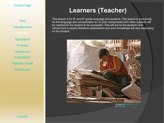 Multi-Genre Poetry Webquest | PPT