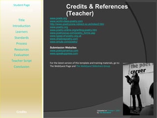 Multi-Genre Poetry Webquest | PPT