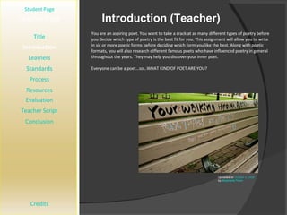 Multi-Genre Poetry Webquest | PPT