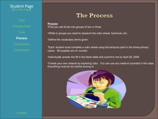 Webquest Template0 | PPT | Painting | Arts and Crafts