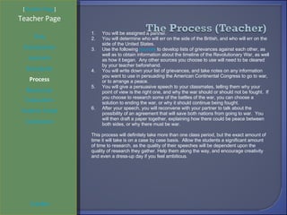 Revolutionary War Webquest | PPT