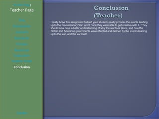 Revolutionary War Webquest | PPT