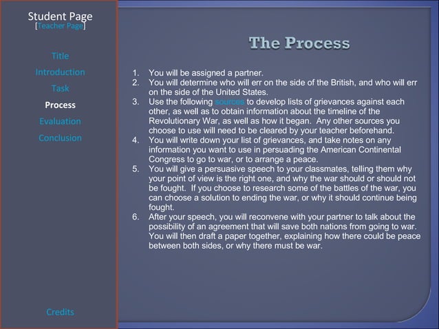 Revolutionary War Webquest | PPT