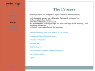 Webquest 1970's | PPT