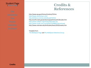 Webquest 1970's | PPT