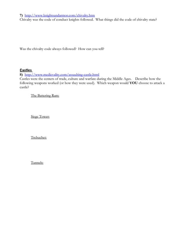 Webquest the middle_ages_2015 | DOC