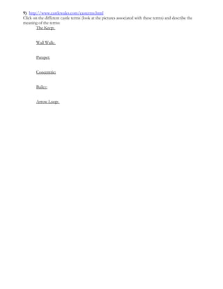 Webquest the middle_ages_2015 | DOC