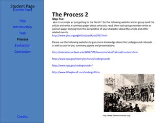 Webquest Underground Railroad[1] | PPT