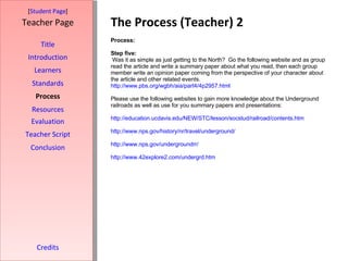 Webquest Underground Railroad[1] | PPT