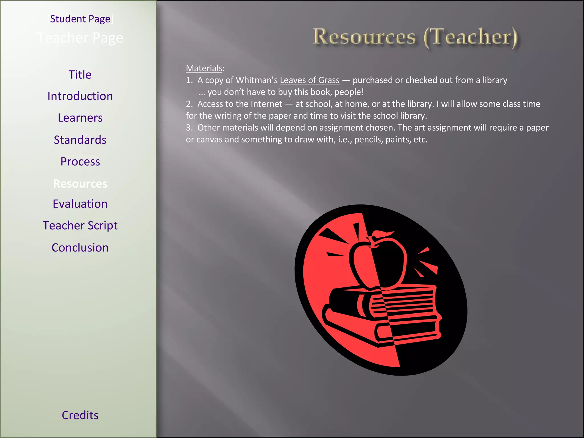 Walt Whitman WebQuest | PPT